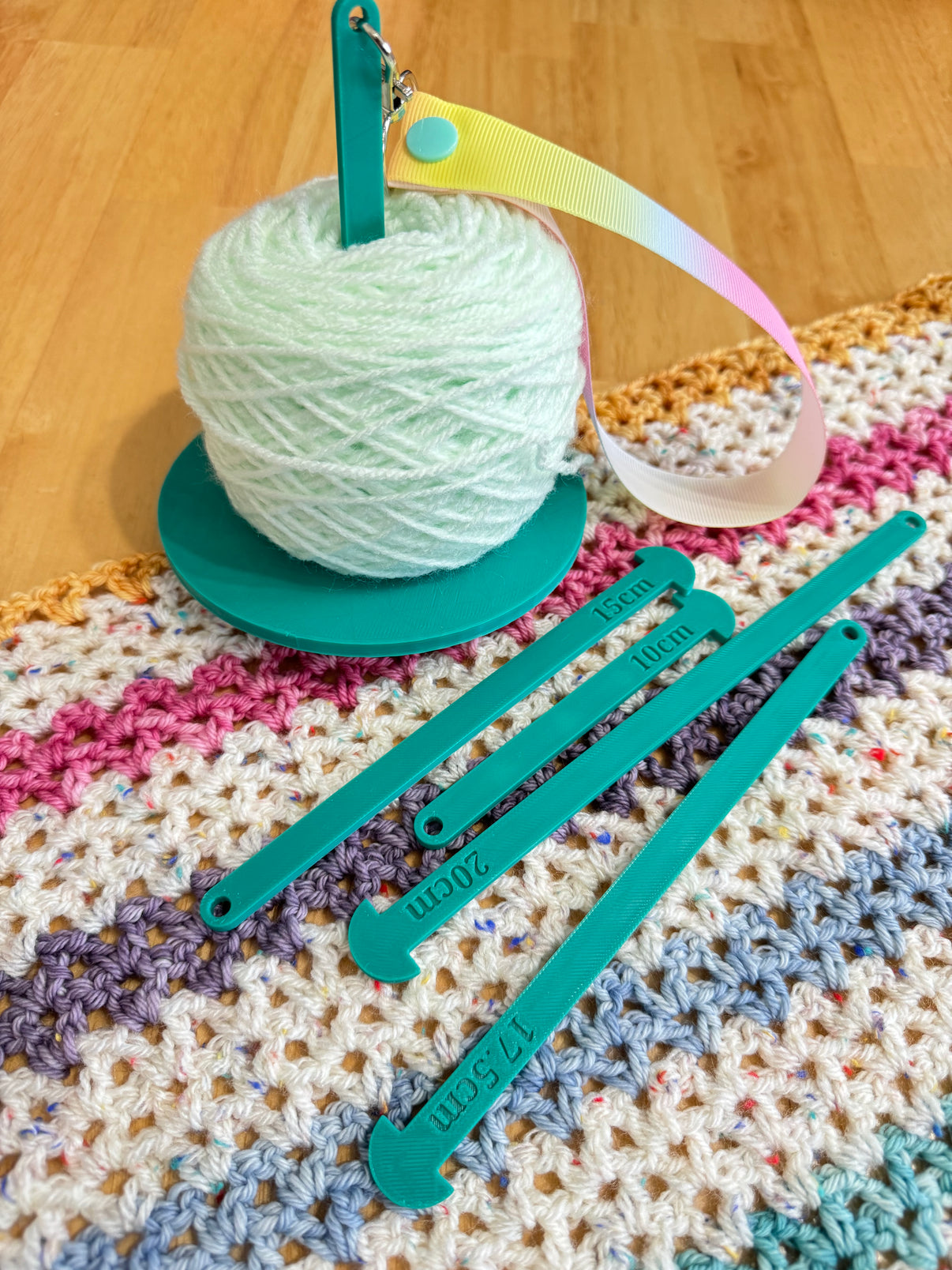 Portable Yarn Holder, 3D Printed Easy Assembly Yarn Holder For Crochet ...